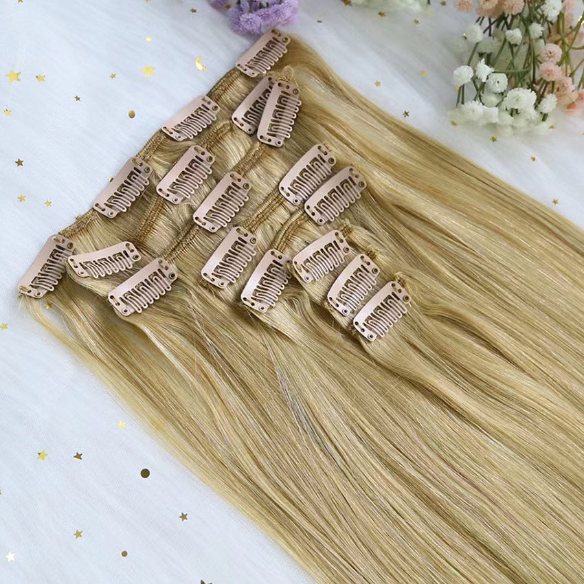 hair extensions clip in human hair 120g set – HSUhairextensions